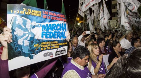 Baradel sobre la Marcha Federal: "Llegaremos con muchísima gente ...