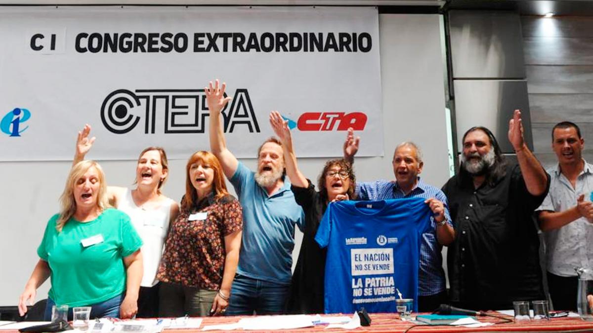 Ctera Anunció Un Paro Nacional Con Movilización Para El Lunes Tras