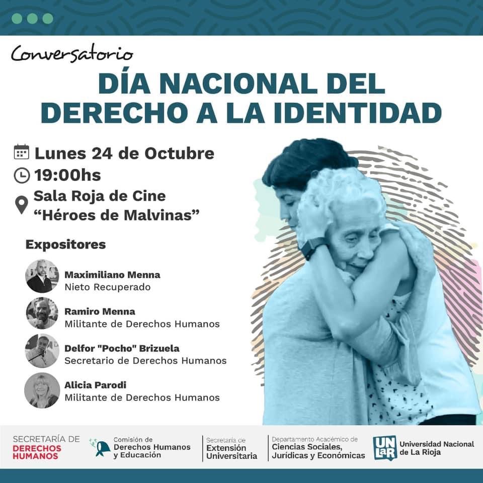 Invitan al conversatorio por el día Nacional del Derecho a la Identidad