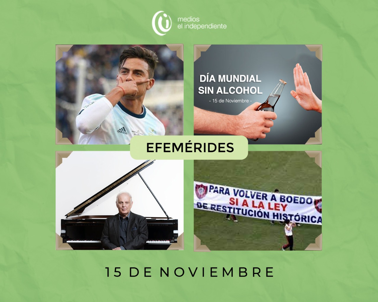 Efemérides de hoy: qué pasó un 15 de noviembre