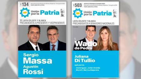 El oficialismo presentó las boletas de la lista "Celeste y Blanca" del ...