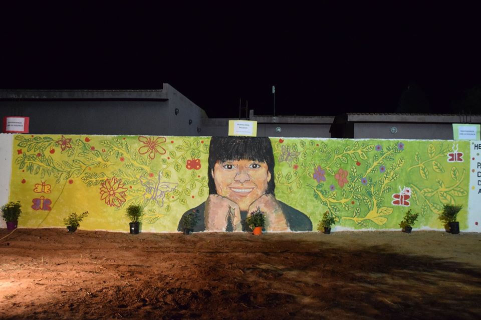 A cinco años de su femicidio realizaron un mural de Romina Ríos