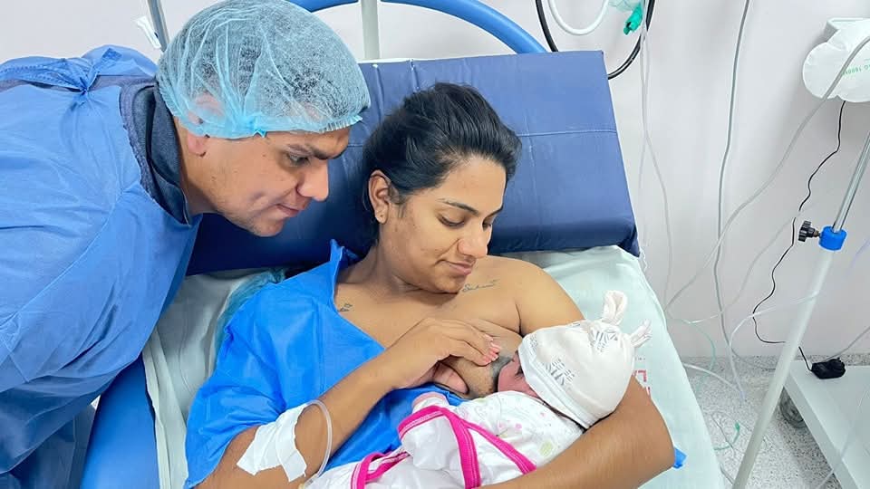 Estefanía, la primera bebé del 2025 en La Rioja