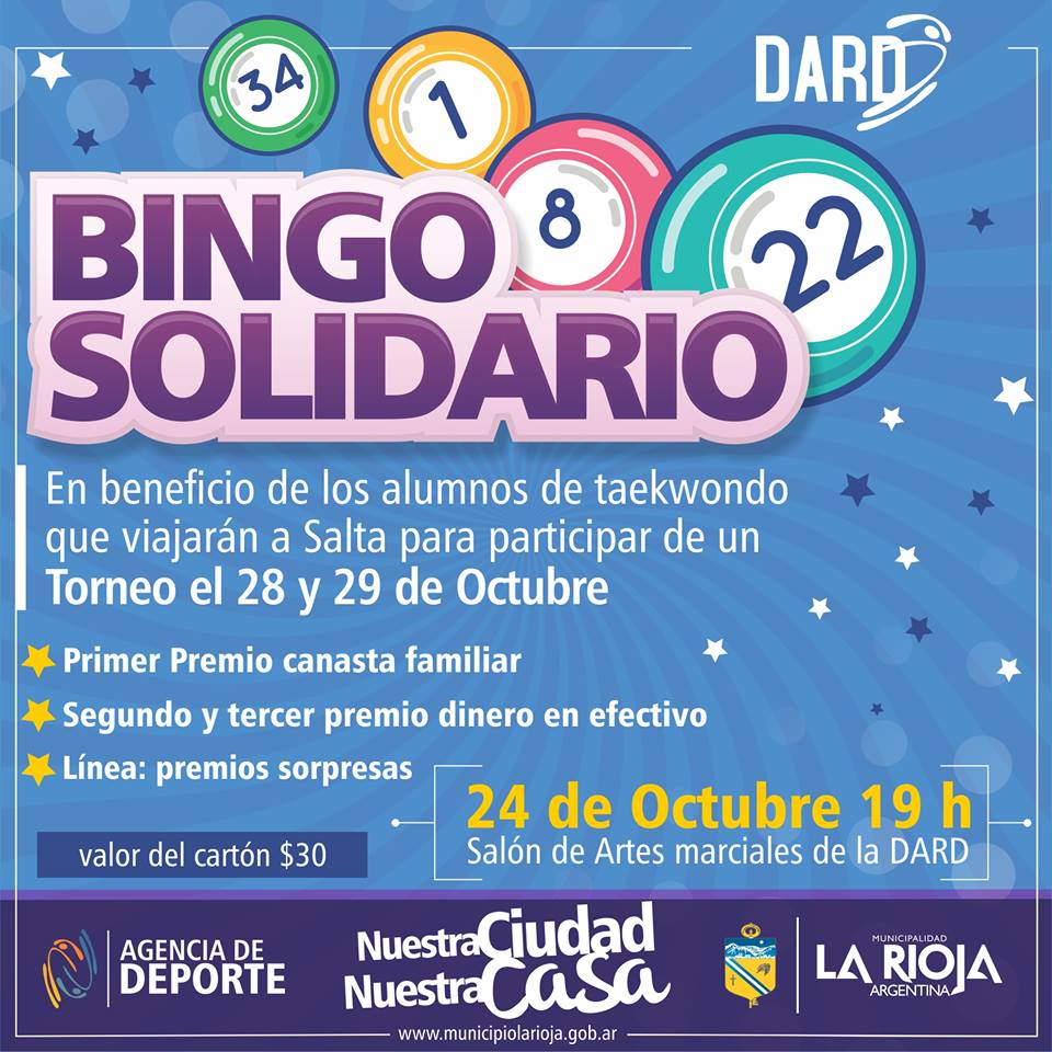 La DARD invita a participar de bingo solidario