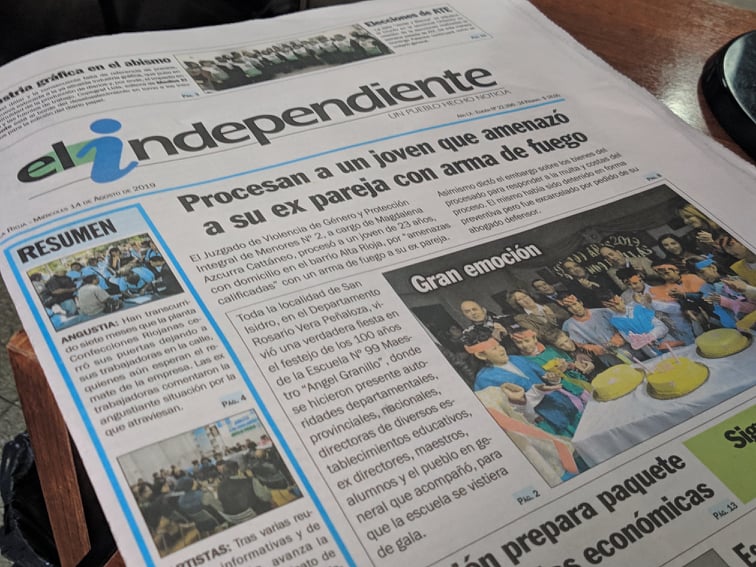 Diario EL INDEPENDIENTE vuelve al interior provincial